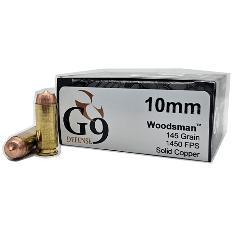 10mm - G9 Defense 145 Grain Woodsman Solid Copper - 20 Rounds ...